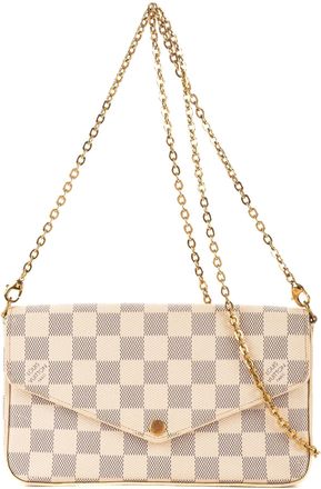 Louis Vuitton Crossbody Bags - Pochette Felicie Magenta - Gr. unisize - in Wei&szlig; - f&uuml;r Damen