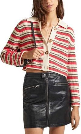 Pepe Jeans London Cardigan Gala, Rouge (Crispy Red), S Femme