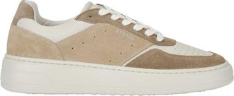 Copenhagen Teilperforierter Sneaker mit Plateausohle und Veloursleder-Overlays in