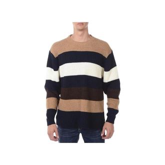 Daniele Alessandrini Homme, Pulls, Multicolore, Taille: L Pull rayé multicolore pour homme