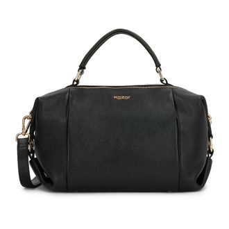 Kazar Schwarze Ledertasche mit goldenen Details - - Bags - Damen - Schwarzk - ONE SIZE