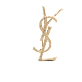 Saint Laurent Cassandre Brooch - - Accessories - Damen - Gelb - ONE SIZE