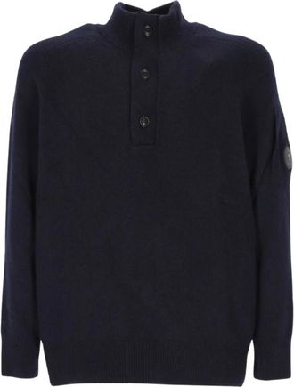C.P. Company C.p. Company - Pull en Laine - Homme - Pulls - Bleu - Taille: L