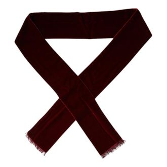 Dolce & Gabbana unisex, Accessoires, Brun, Taille: ONE Size Écharpe en Soie à Franges