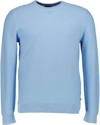 Olymp Herren Pullover blau unifarben