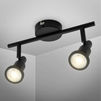B.K.Licht Deckenlampe für das Bad mit warmweißer Lichtfarbe, IP44, schwenkbar, LED Deckenleuchte, LED Lampe, Badlampe, Badezimmerlampe, Küchenlampe, Feuchtrauml