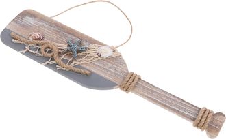 DOITOOL Holzanhänger Holzruder Mediterrane Wanddekoration Hängende Deko Für Zuhause Mit Aufhängeseil Für Wohnraum Bar