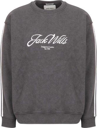 Jack Wills Sweatshirt f&uuml;r Herren, Rundhalsausschnitt (Eisen)