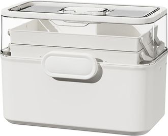 Generic Medication Organizer - Entfernbarer 3-Tier Medizin Storage Box | White Medizin Box mit Tray | Medizin Case Tools Container für Familie, Aber, Senior H