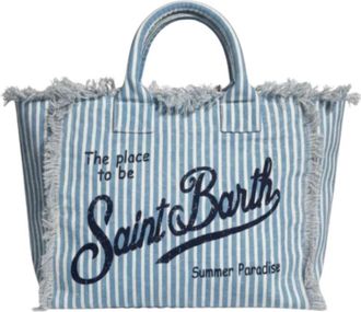 MC2 Saint Barth Femme, Sacs, Bleu, Taille: ONE Size Vanity Tote Bag