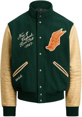 Polo Ralph Lauren Stehkragenjacke aus Wollmischung in Grün