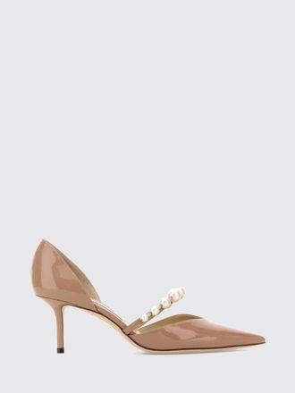 Jimmy Choo London Escarpins Aurelie en cuir verni avec perles et talon aiguille