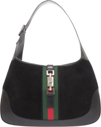 Gucci Pre-owned Suede gucci-bags - Femme - Pre-owned - Noir - Taille: ONE Size