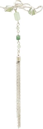 8 by YOOX FUTURISTIC LONG METALLIC & BEADS EARCUFF