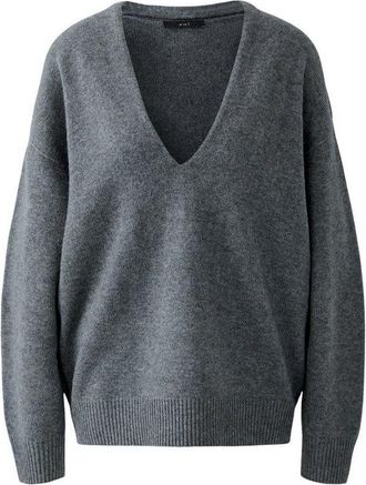 Oui Rundhalspullover Pullover