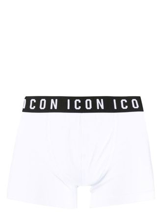 Dsquared2 boxer &agrave; bande logo - Blanc