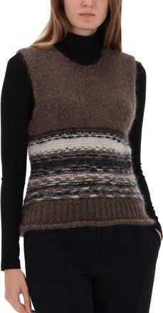 Our Legacy Mohair & Wool Blend Waistcoat - Multicolor
