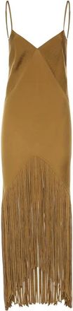 Pinko Pinko, Femme, Robes, Brun, Taille: 40 FR Badia Abito Tela Viscosa Washe