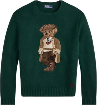 Ralph Lauren Homme, Pulls, Vert, Taille: M Polo Bear Sweater