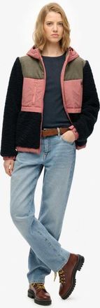 Superdry Veste en polaire &agrave; capuche - Bleu marine &eacute;clipse