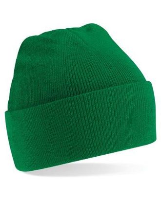 Beechfield Turn-up Beanie Casquette de Baseball, Vert (Kelly Green), Taille Unique Homme