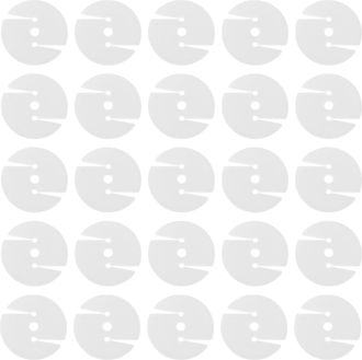 BESPORTBLE 100 St&uuml;ck Runde 3 Loch Zugschnallen Knopfdichtungen Selbstgemacht Positionierungsschnallen f&uuml;r Sofa und Bett Verschlei&szlig;fest und Bruchstabil Einfache M