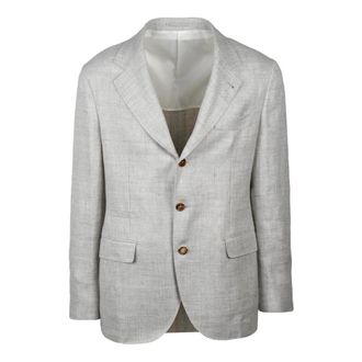 Brunello Cucinelli Sfiancato Blazer - - Suits - Herren - Beige - L