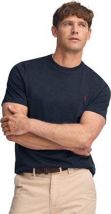 Polo Club Kurzärmliges Schlichtes Baumwoll-T-Shirt Marineblau Logo - T-Shirt Men