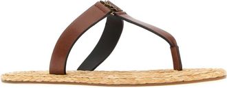 Saint Laurent Babylone Thong Sandal - Brown