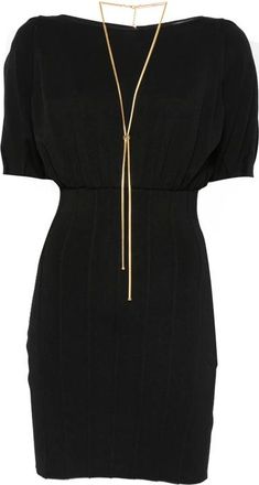 Elisabetta Franchi Femme, Robes, Noir, Taille: 42 FR Robe Elisabetta Franchi