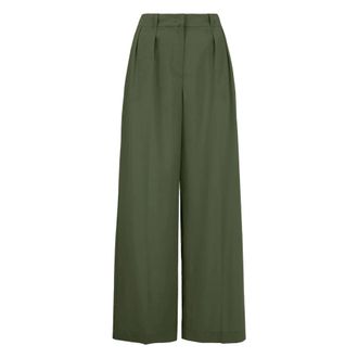 Bomboogie Femme, Pantalons, Vert, Taille: 40 FR Pantalon ample en Lyocell fluide