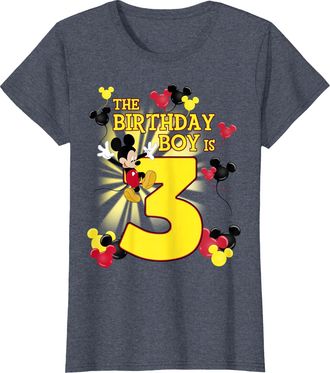 Disney Mickey & Friends 3 Year Old Birthday Boy T-Shirt