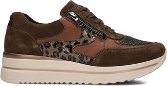 Waldl&auml;ufer Braune Wildleder Damen Low-Top Sneakers - - Shoes - Damen - Braun - 37 1/2 EU