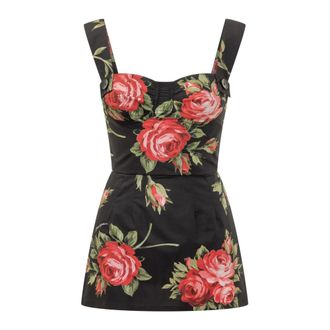Dolce & Gabbana Femme, Tops, Multicolore, Taille: 40 FR Robe Courte Florale