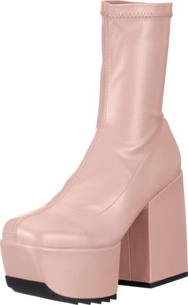 Lamoda Damen Pretty Please Mid Calf Boot, Pink Pu, 41 EU