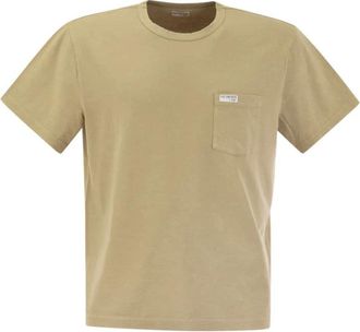 Fay Homme, Tops, Beige, Taille: M Archive T-shirt