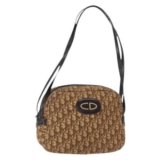 Dior Pre-owned Trotter Canvas Schultertasche - - Pre-owned - Damen - Braun - ONE SIZE