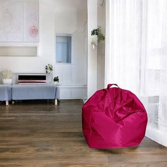 Talamo Italia Dmora Eleganter Sitzsack, Farbe Fuchsia, Maße 65 x 50 x 65 cm