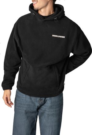 Sublevel Herren Kapuzenpullover Hoodie Fleece Worldwide black L