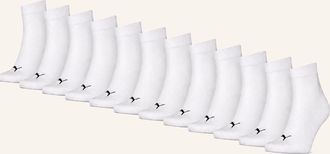 Puma Socken Quarter 12-Pack weiss