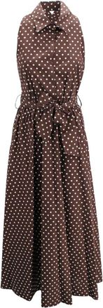 Lavi Lavi, Femme, Robes, Brun, Taille: 38 FR Robe Maxi Caprese