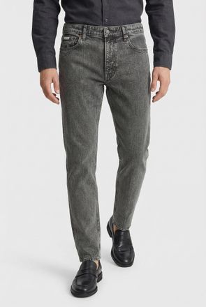 Calvin Klein Jeans Slim-fit-Jeans CALVIN KLEIN JEANS SLIM TAPER, Herren, Gr. 32, L&auml;nge 34, grau (oyster grau), Denim/Jeans, Obermaterial: 98% Baumwolle, 2% Elasthan, ger