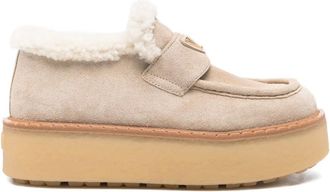 Prada mocassins en daim - Marron