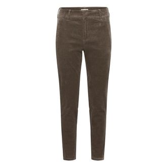 Part Two Femme, Pantalons, Gris, Taille: 44 FR Pantalon Casual en Velours C&ocirc;tel&eacute; Cheville