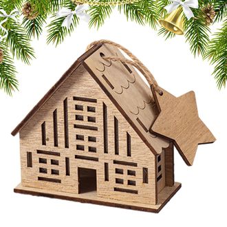 Generico Weihnachtsdorfhäuser | beleuchtetes Weihnachtsdorf aus Holz | Schreibtisch-Sammelgebäude für Schaufenster von Wohnungen für den Winter