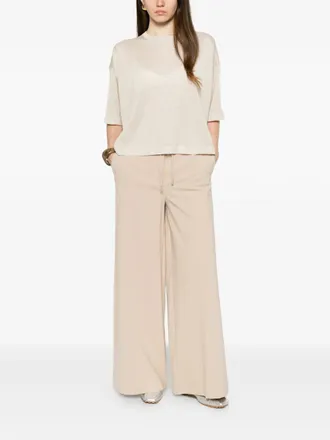 PANICALE Womens Drawstring Wide-Leg Trousers Ss26 W