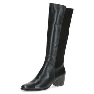 Caprice Damen Stiefel mit Rei&szlig;verschluss Blockabsatz, Schwarz (Black Comb), 38.5 EU