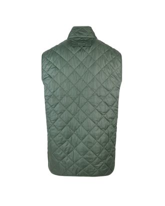 Barbour Mens Quilted Gilet New Lowerdale Sage Polyester Waistcoats & Gilets