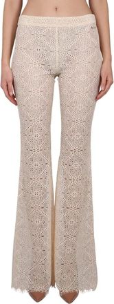 Dsquared2 Femme, Pantalons, Beige, Taille: 36 FR Pantalon Avec Broderie