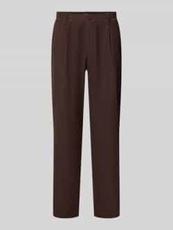 Strellson Relaxed Fit Bundfaltenhose mit Logo-Detail Modell Lui